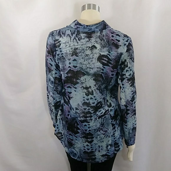 CAbi | Tops | Cabi Python Print Hilo Blouse | Poshmark